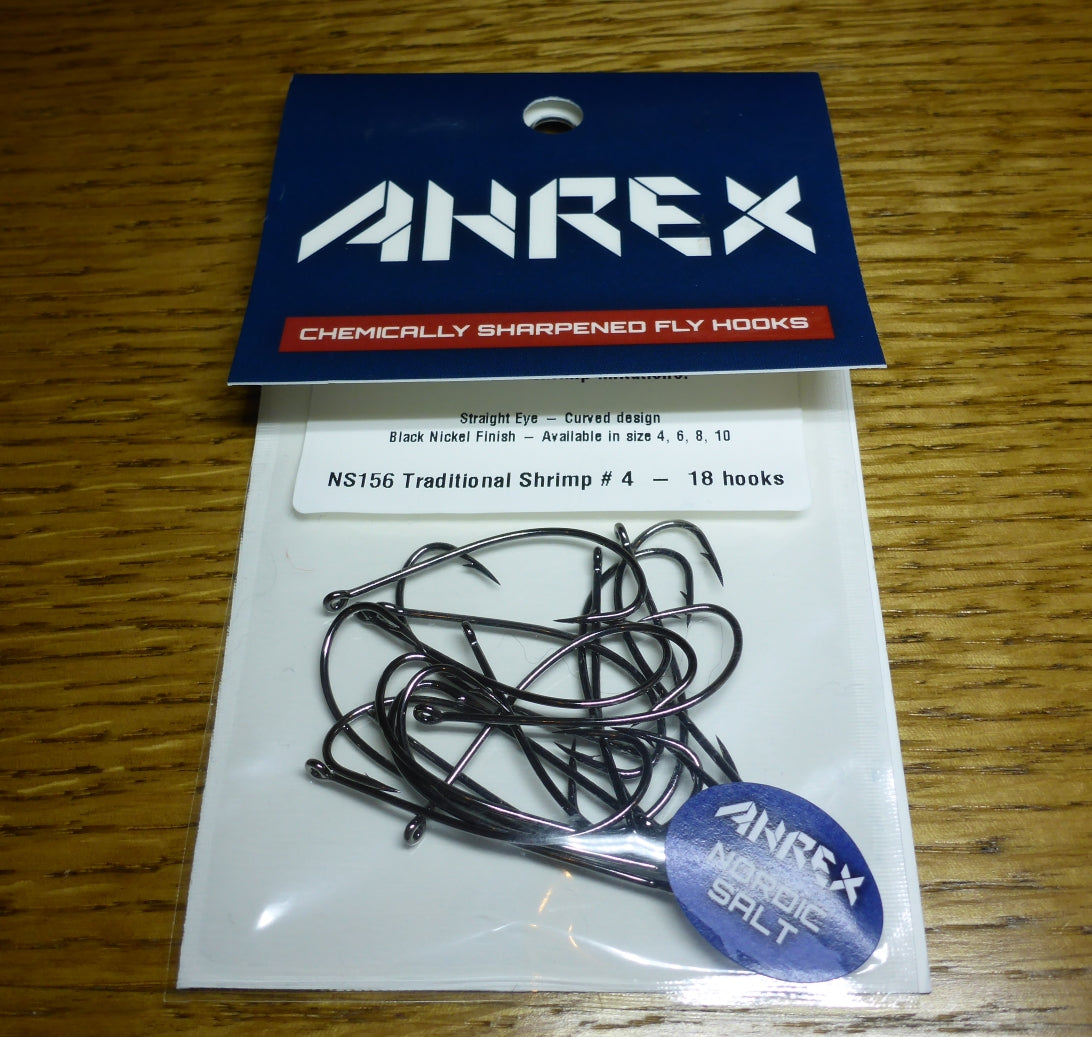 Ahrex NS156 Nordic Salt Traditional Shrimp Hooks - Troutlore Fly Tying