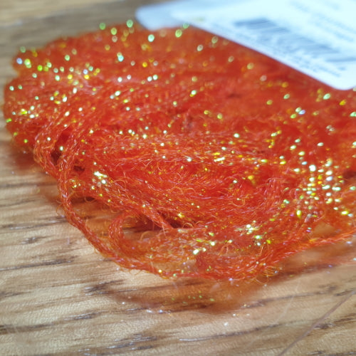 Hareline Flat Diamond Braid Orange - Troutlore Fly Tying