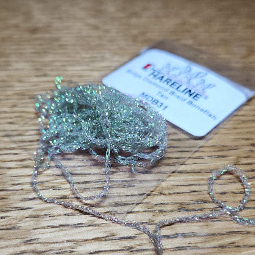 Midge Diamond Braid Bonefish Tan - Troutlore Fly Tying