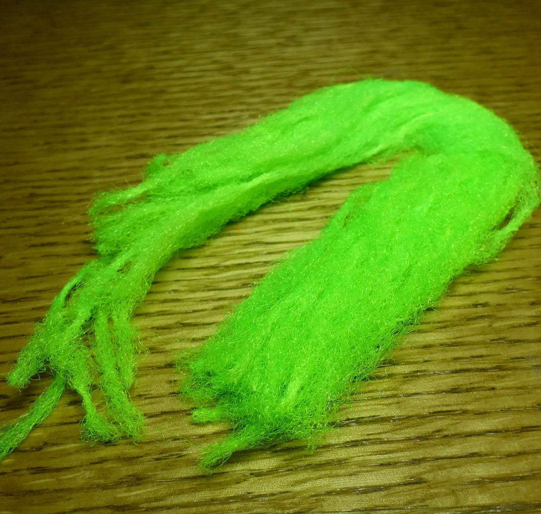 Para Post Wing Yarn Fl Chartreuse - Troutlore Fly Tying