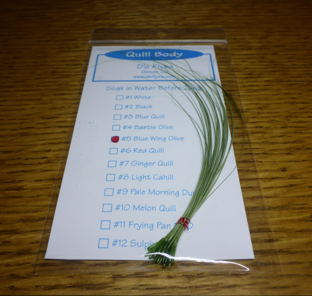 Quill Body Stripped Quills - BWO - Troutlore Fly Tying